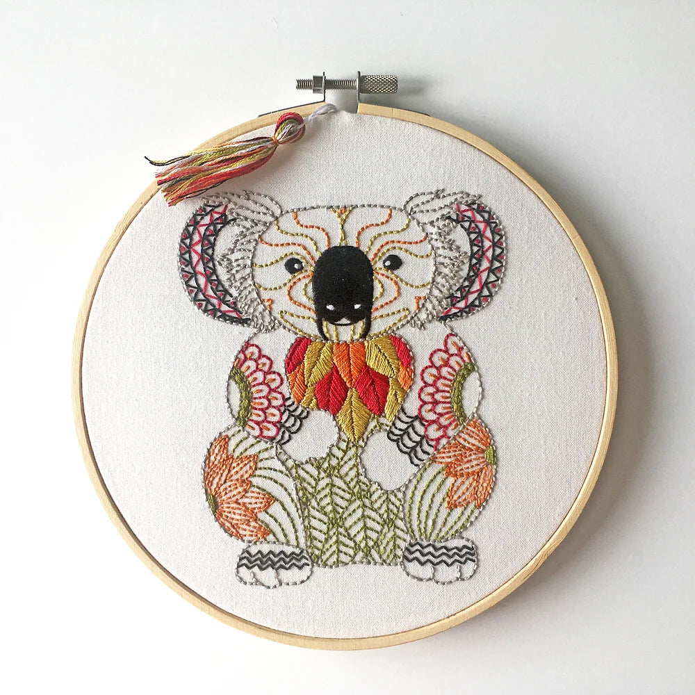 Koala Embroidery Kit by Cinnamon Stitching – Stitchers' Corner Australia
