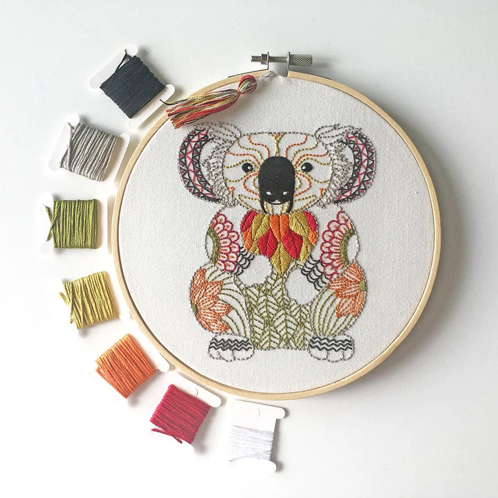Koala Embroidery Kit by Cinnamon Stitching – Stitchers' Corner Australia