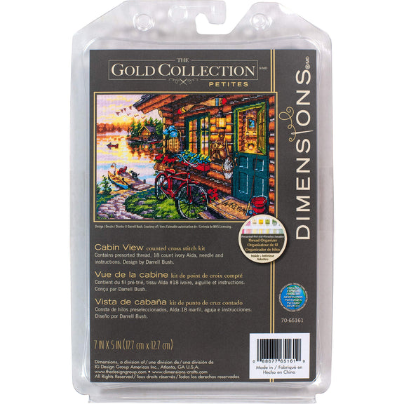 Cabin View - Dimensions Gold Collection Petites Cross Stitch Kit 70-65 ...