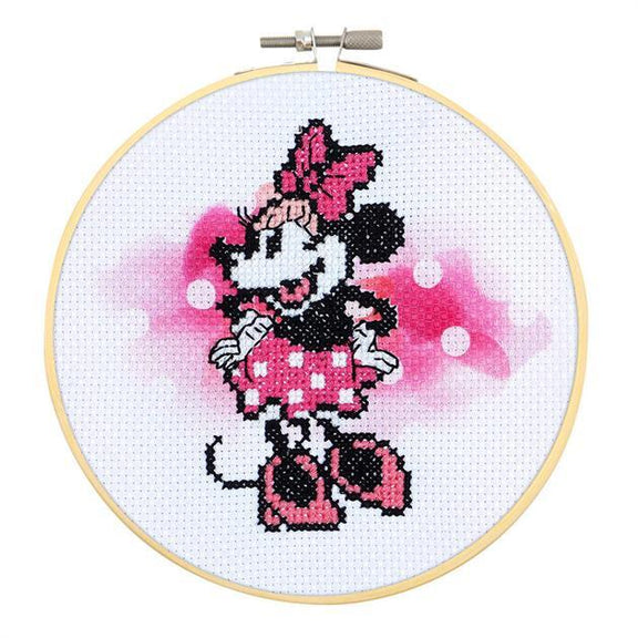 Minnie Mouse Disney No-Count Cross Stitch Kit by Sew Easy SEL.CS002 ...