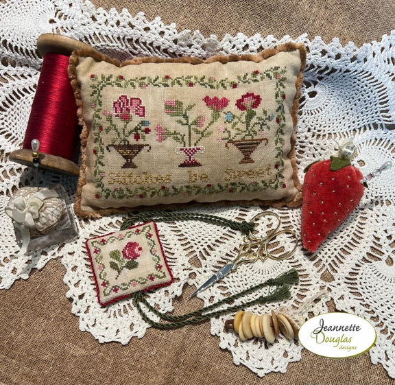 Stitches be Sweet Booklet and Silk Thread Pack by Jeannette Douglas De ...