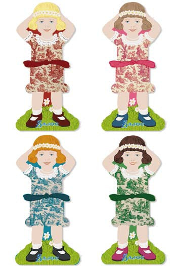 Sajou Cardboard Thread Winder Cards - Little Girl - Family 4 (Pack of ...