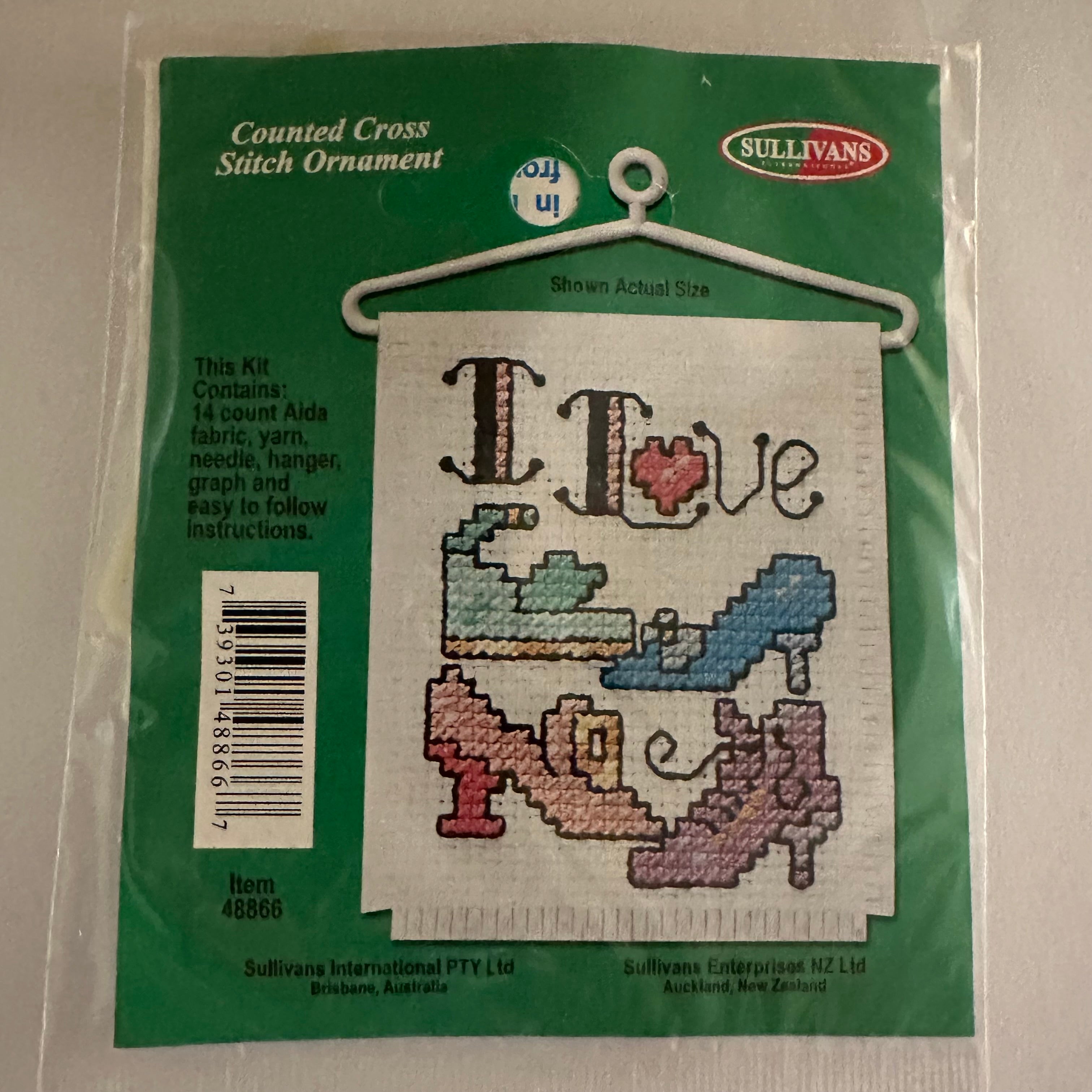 Sullivans Counted Cross Stitch Ornament Kit – Stitchers' Corner Australia